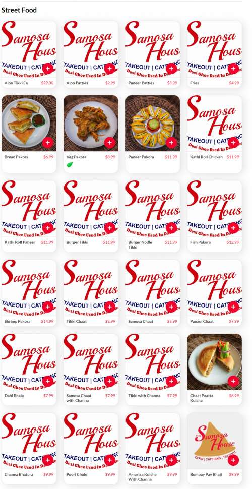 SAMOSA HOUSE Indian Restaurant & Sweets (Desi Ghee used in D menu in ...