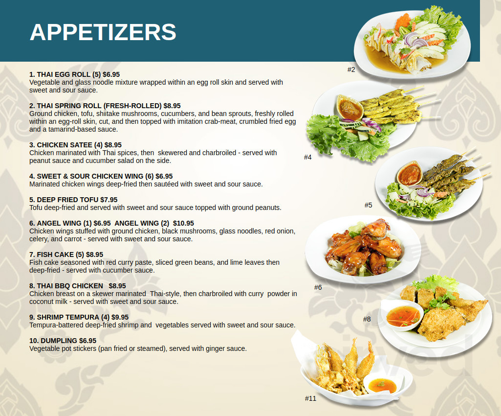 Menu - Riverside CA's Best Thai Cuisine | Sirved