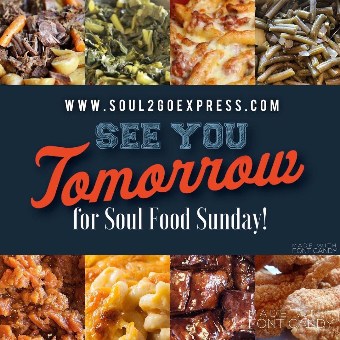 Soul 2 Go Express menu in South Holland, Illinois, USA