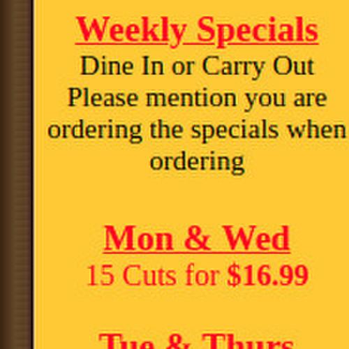 Ricci's Pizzeria menu in Wilkes-Barre, Pennsylvania, USA