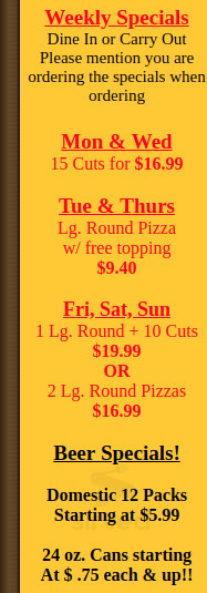 Ricci's Pizzeria Menu - Wilkes-Barre, Pennsylvania | Sirved