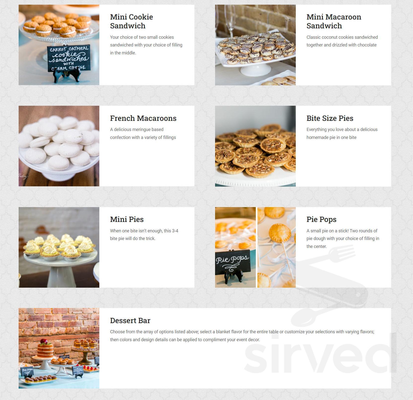 One Belle Bakery menu in Wilmington, North Carolina, USA