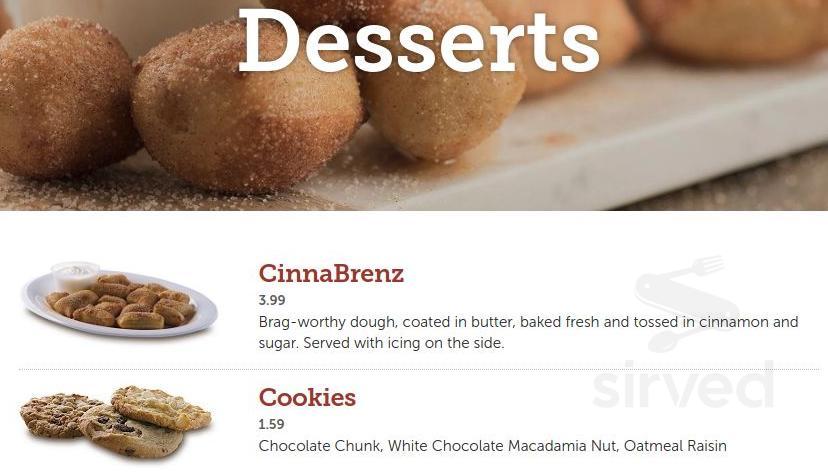 Menu for Brenz Pizza Co. Columbus in Columbus, OH | Sirved