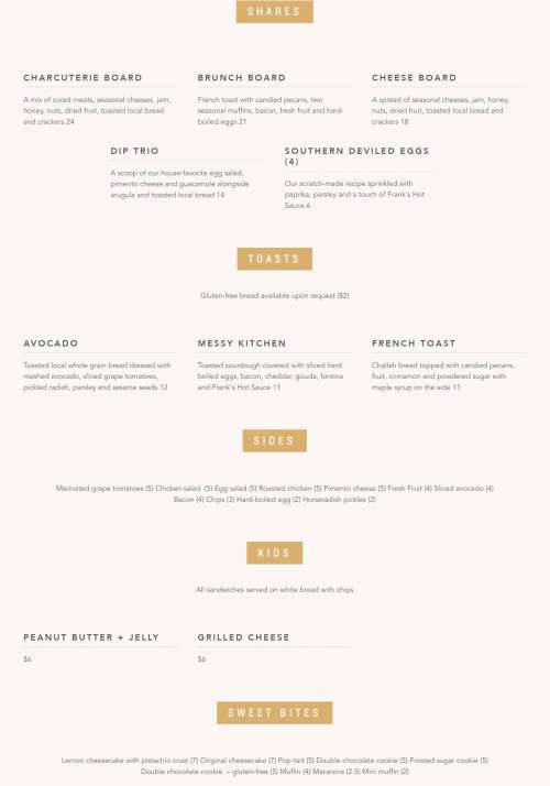 Heirloom Haul menu in Frisco, Texas, USA