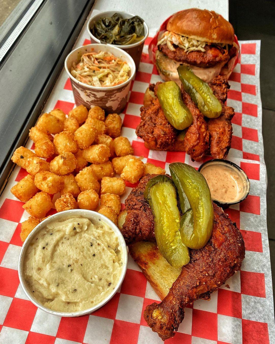 The Budlong Hot Chicken menu in Chicago, Illinois, USA