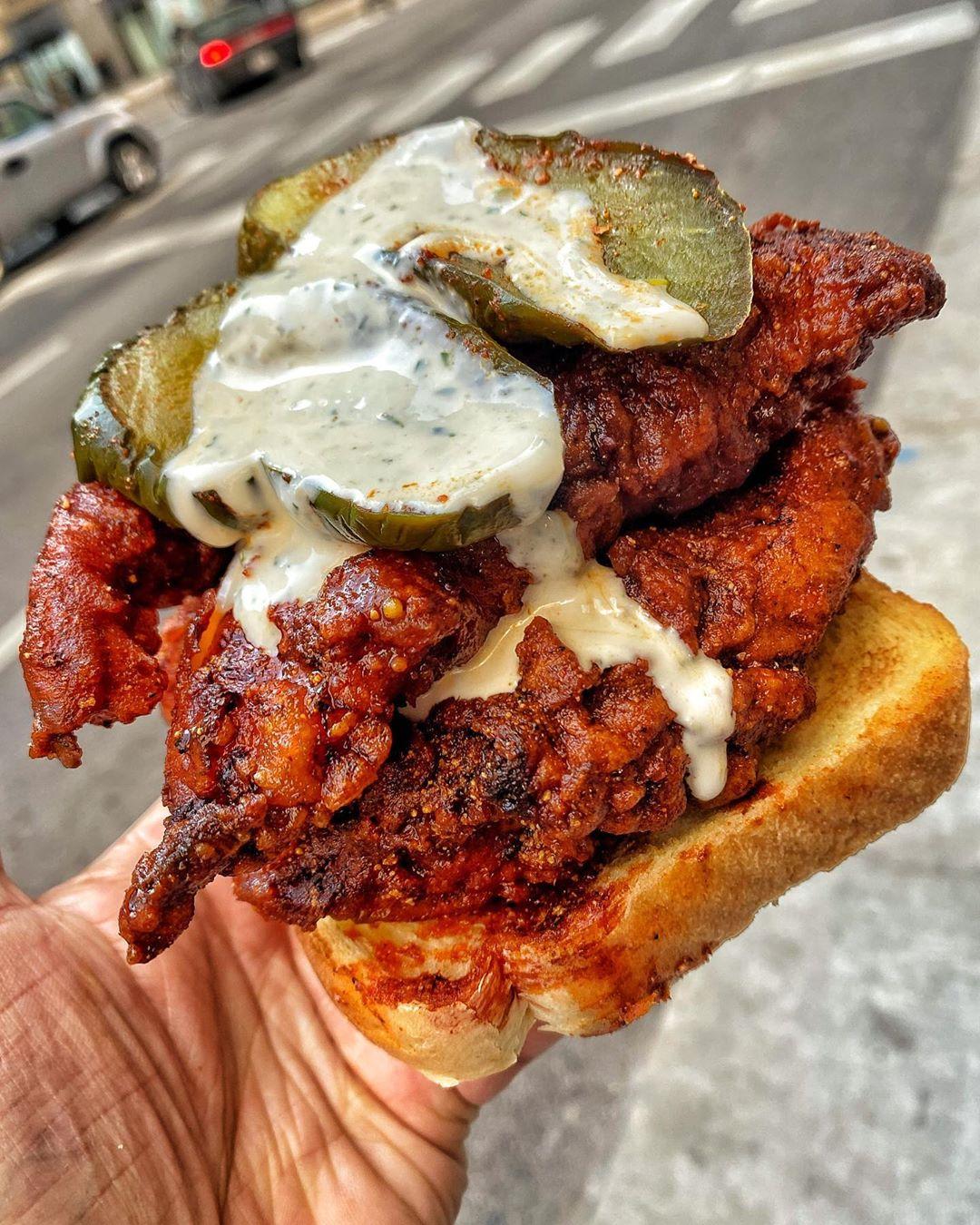 The Budlong Hot Chicken menu in Chicago, Illinois, USA