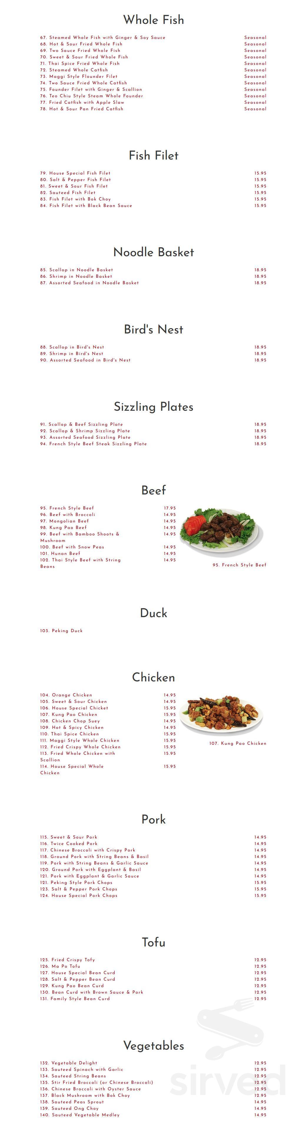 Menu - Garden Grove CA's Seafood Cove | Sirved