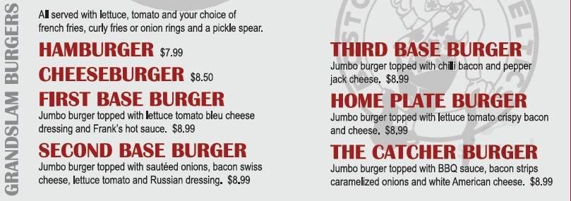 Grand Slam Pizza & Pub menus in West Bridgewater, Massachusetts, United ...