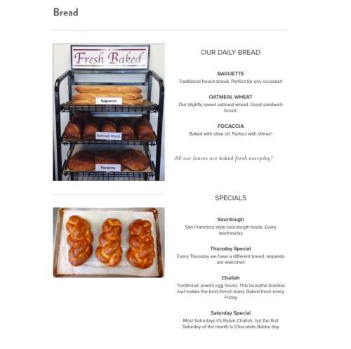 Patisserie Margo menu in Edina, Minnesota, USA