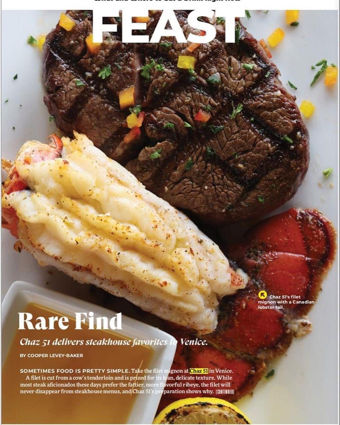 CHAZ 51 STEAKHOUSE menus in Venice, Florida, United States