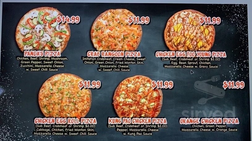 Panda Pizza menu in Summit, Illinois, USA