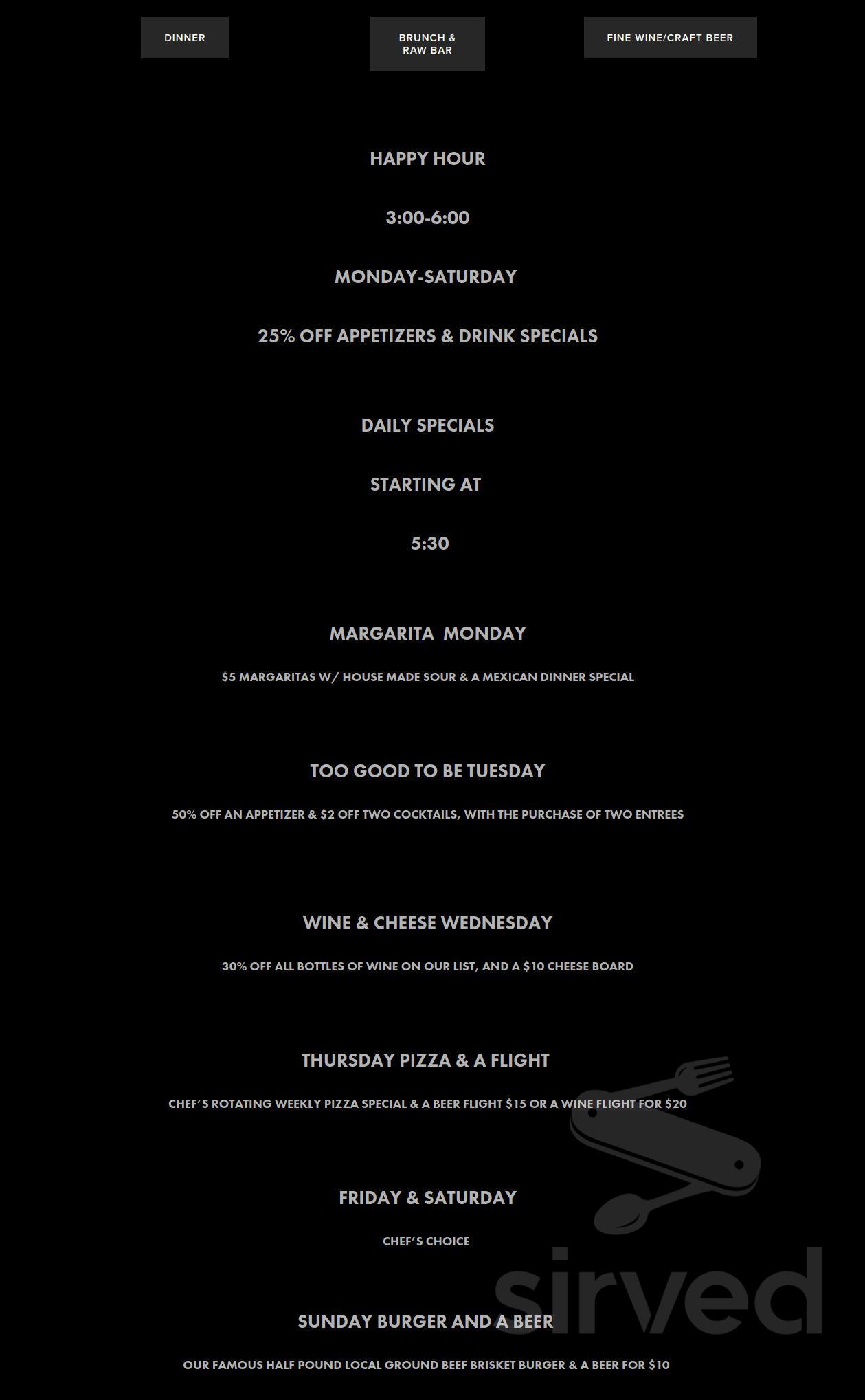 Everyday People Cafe menu in Douglas, Michigan, USA