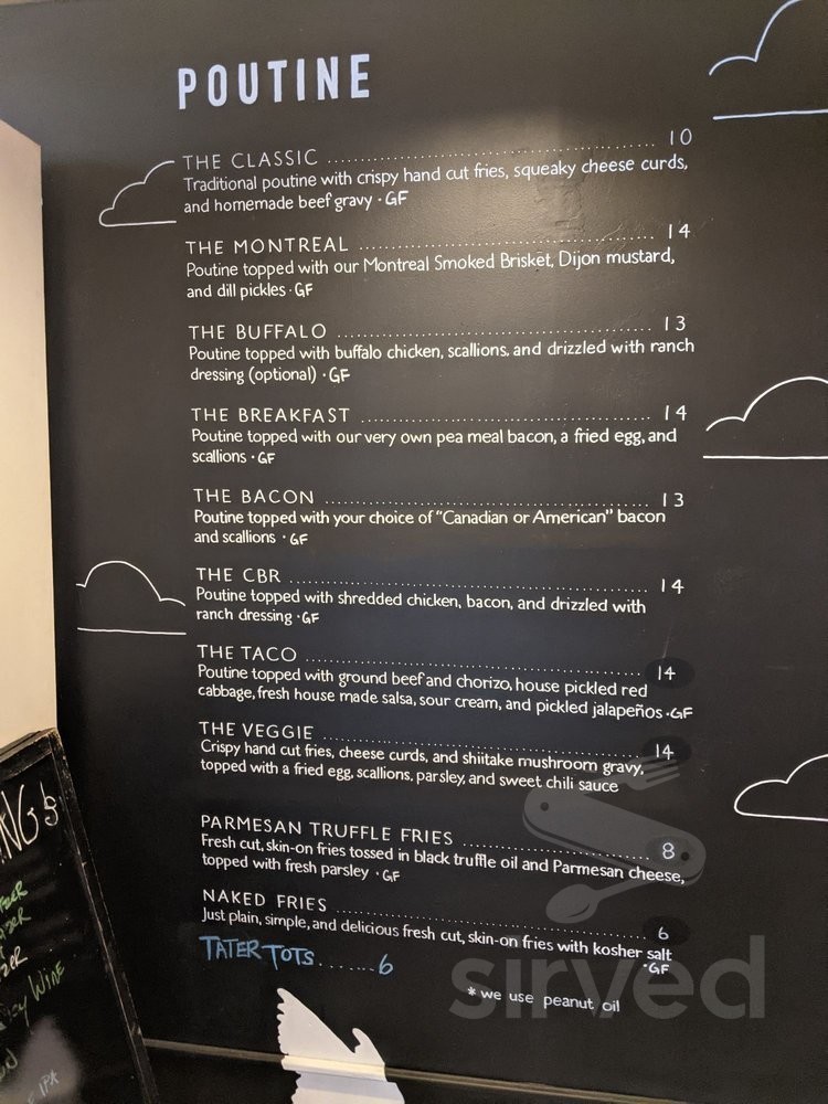 Menu - Bethlehem PA's The Flying V | Sirved