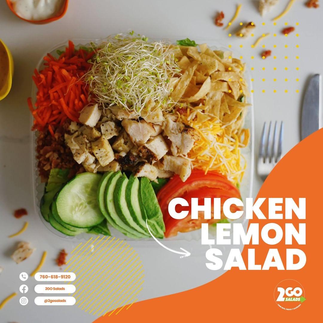 2GO Salads menu in Calexico, California, USA