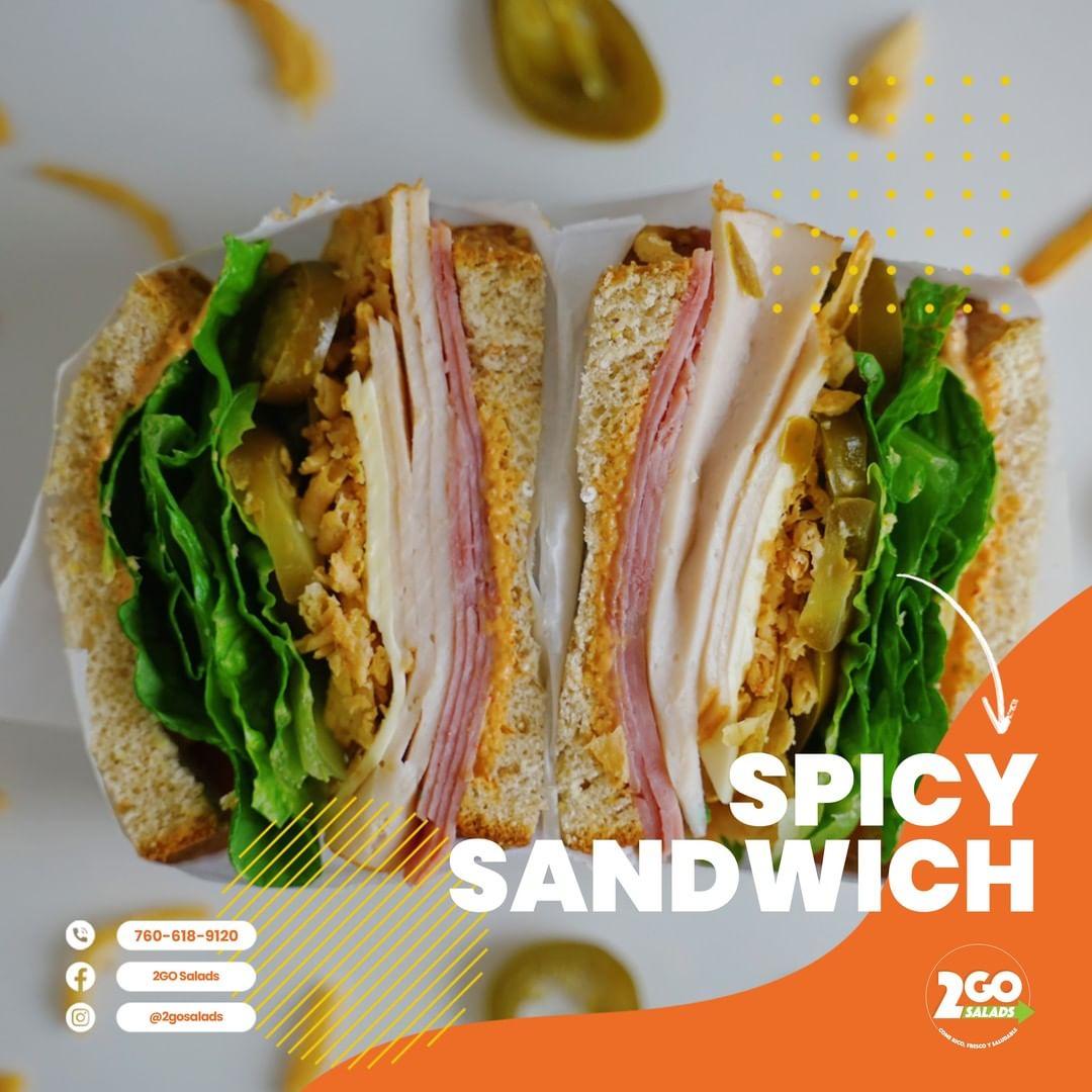 2GO Salads menu in Calexico, California, USA