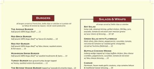 Menu for Red Brick Station in White Marsh, MD | Sirved
