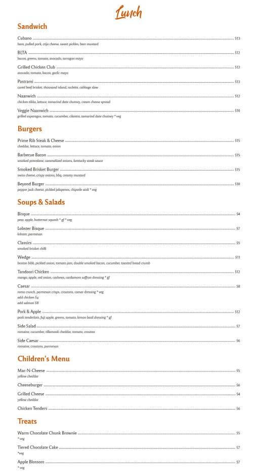 FoodAffair Bistro menu in Bettendorf, Iowa, USA