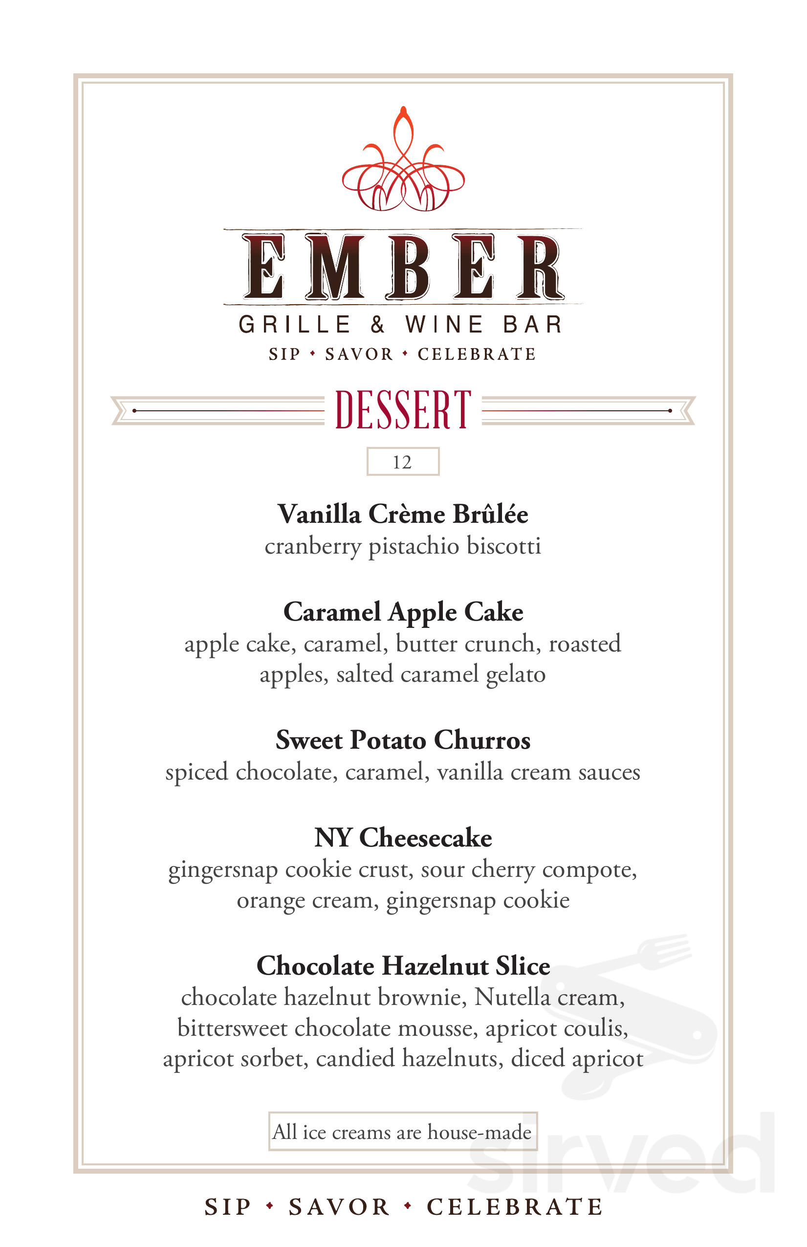 Ember Grille & Wine Bar menu in Lake Charles, Louisiana, USA