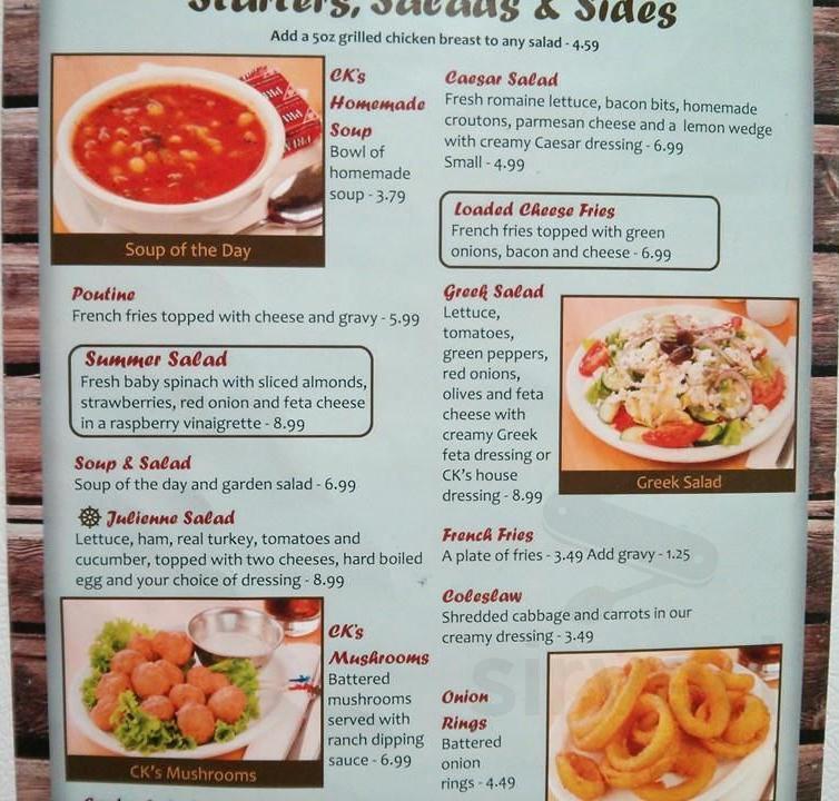 Menu - Tottenham ON's The Cedar kitchen | Sirved