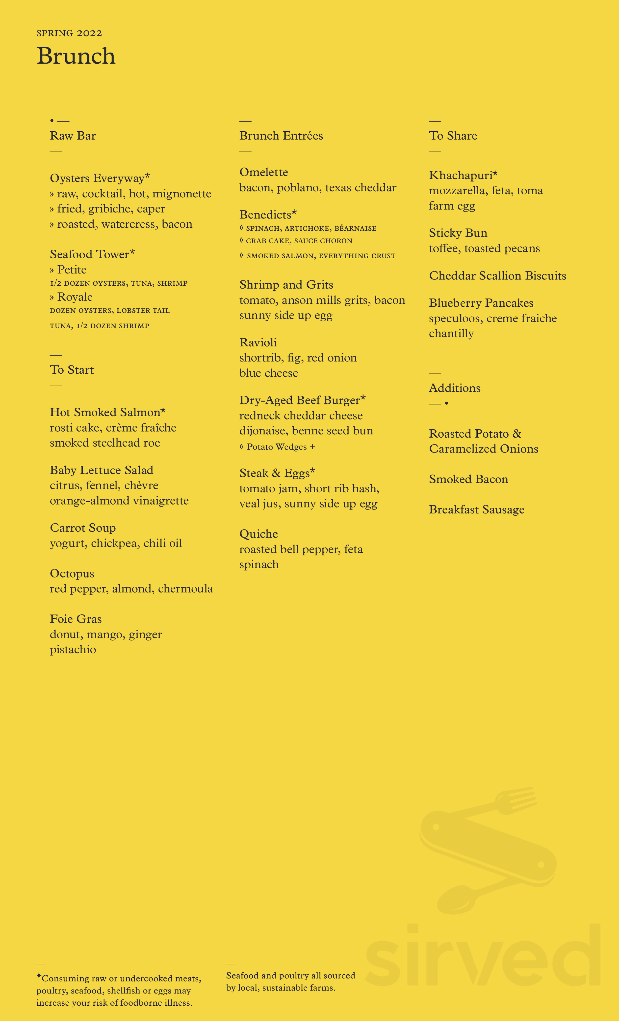 Menu for Bludorn in Houston, TX | Sirved