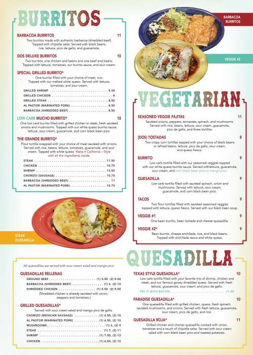 El Toro Authentic Mexican Grill menu in Dayton, Tennessee, USA