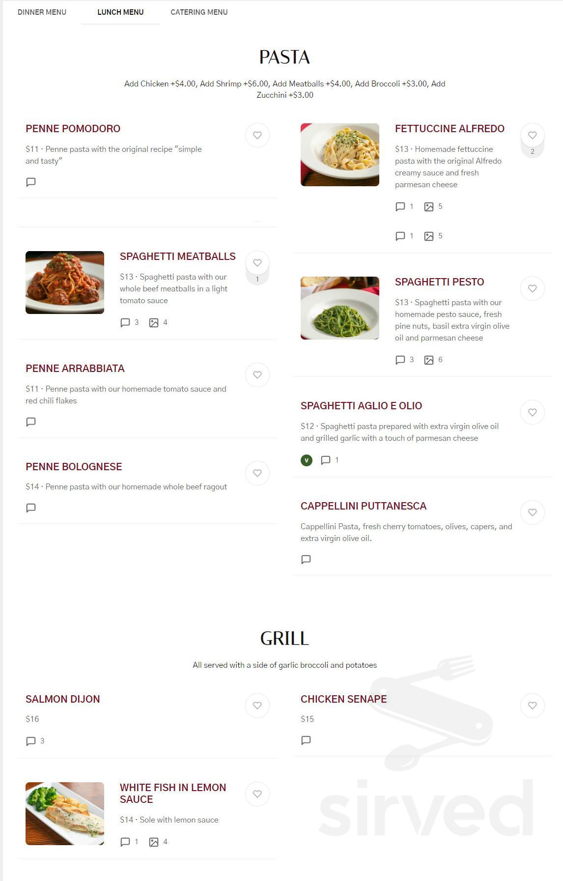 Colori Kitchen menu in Los Angeles, California, USA
