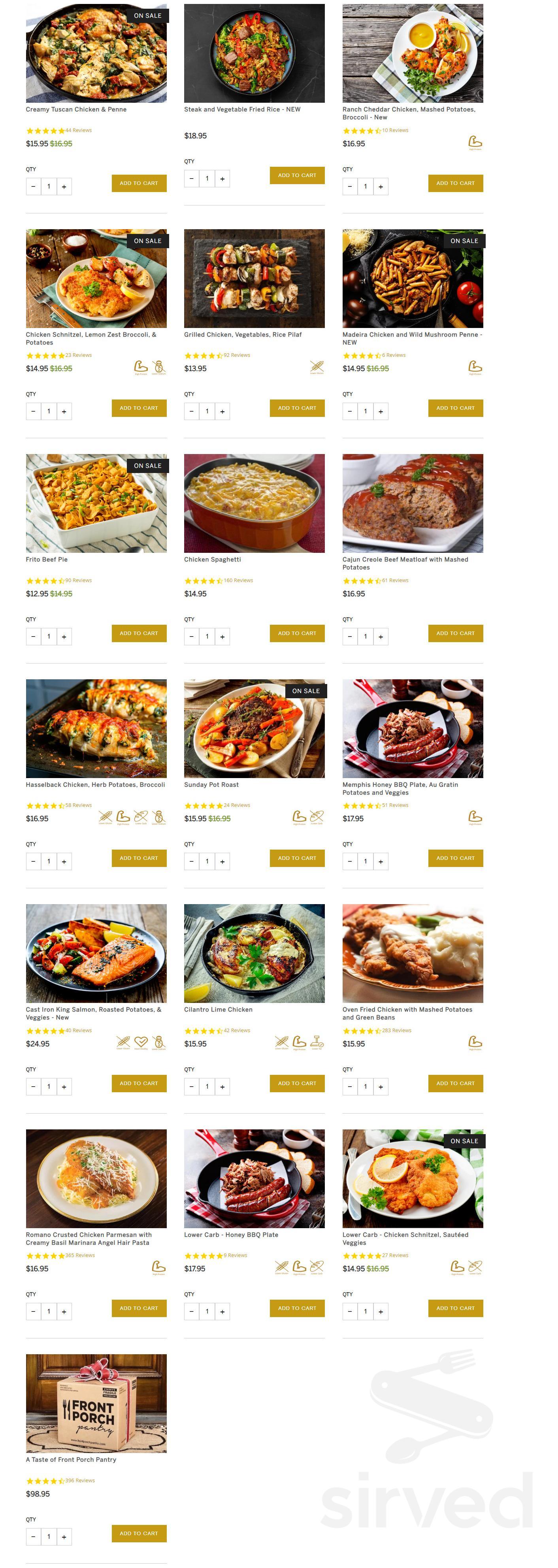 Front Porch Pantry menu in Farmers Branch, Texas, USA