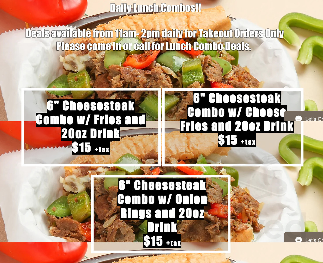 Jersey Jo's menu in Rochester, Minnesota, USA