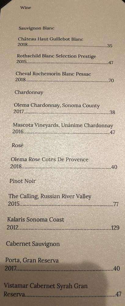 Ori Sushi Robata Bar menu in Rancho Cucamonga, California, USA