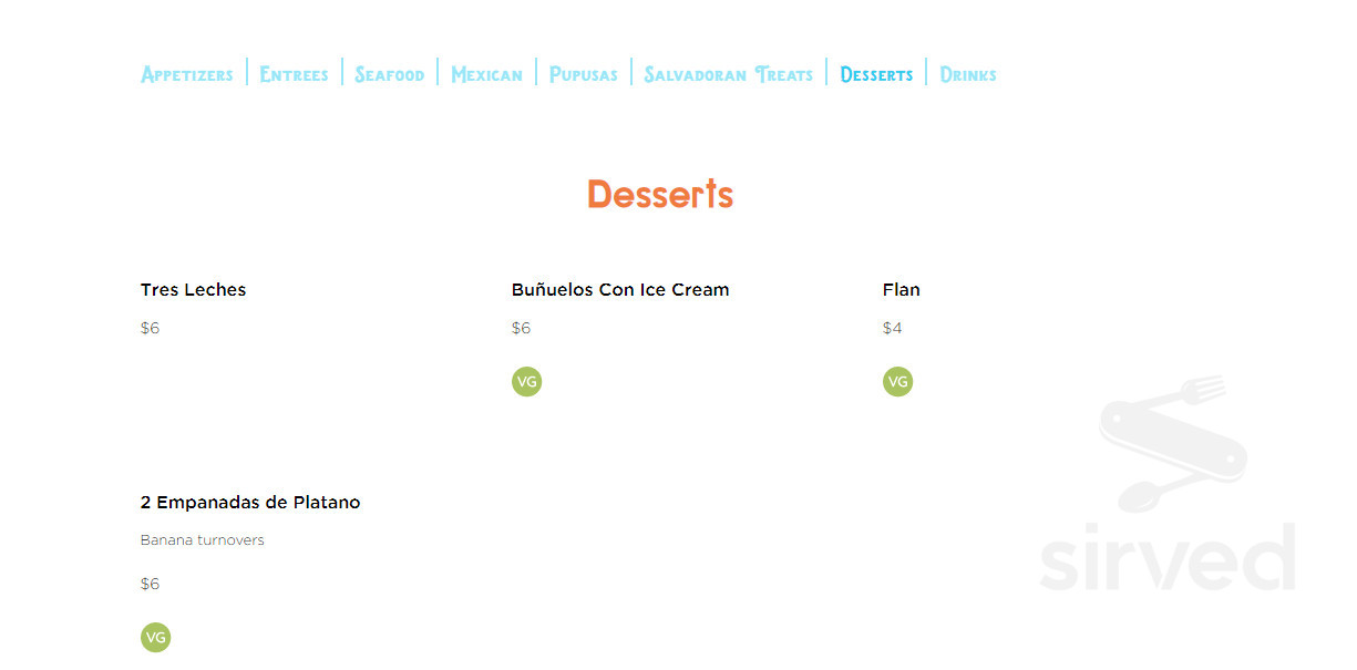 Abi's Restaurant menu in Minneapolis, Minnesota, USA