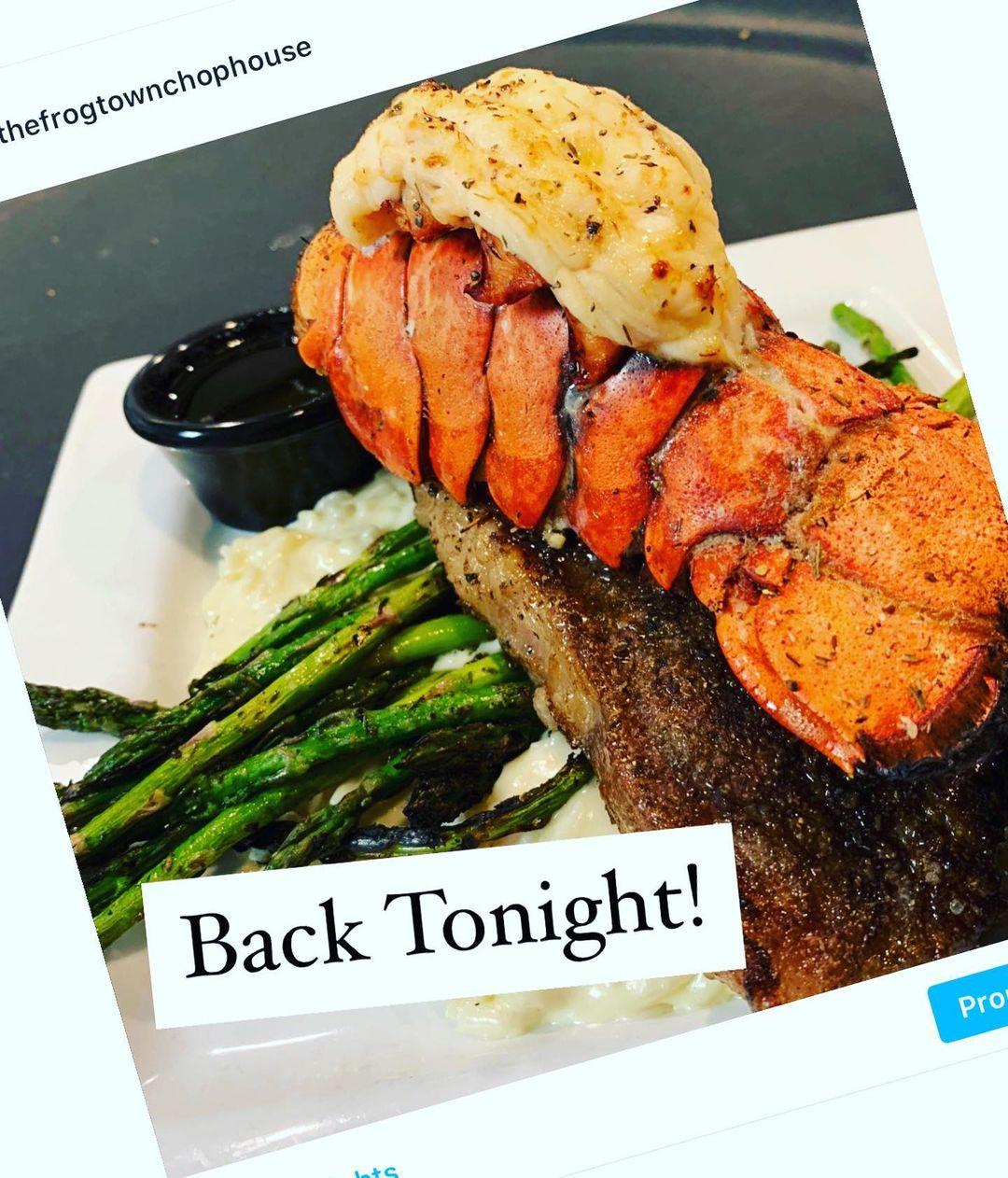 The Frogtown Chophouse menu in Cresco, Pennsylvania, USA