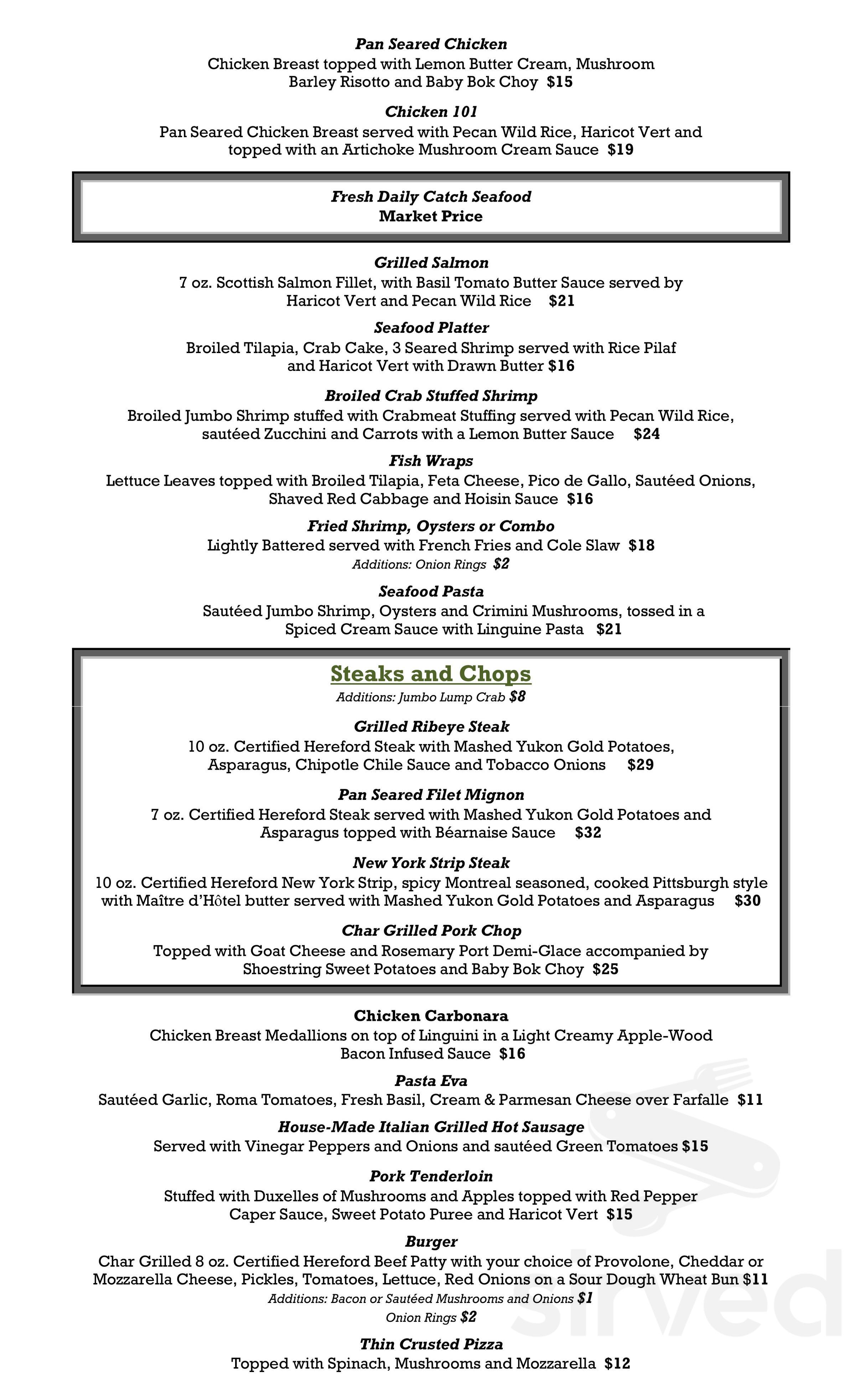 Main 101 Grill and Bar menu in La Porte, Texas, USA