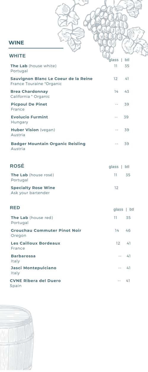 Kahvi Coffee + Cafe menu in Phoenix, Arizona, USA