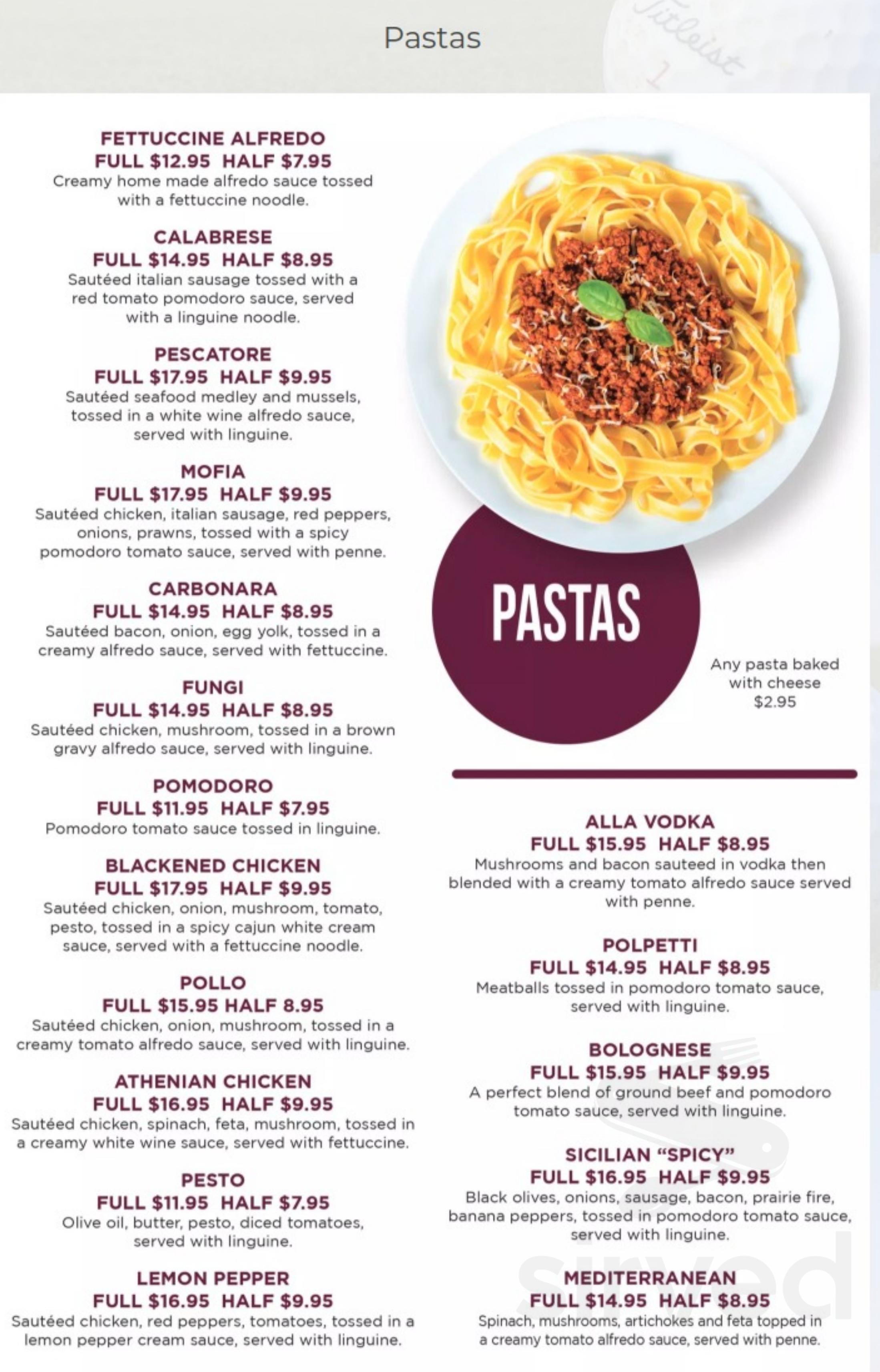 Menu - Regina Beach SK's Regina Beach Golf Clubhouse Restaurant | Sirved