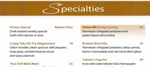 Menu for Sienna Restaurant El Dorado Hills in Roseville, CA | Sirved