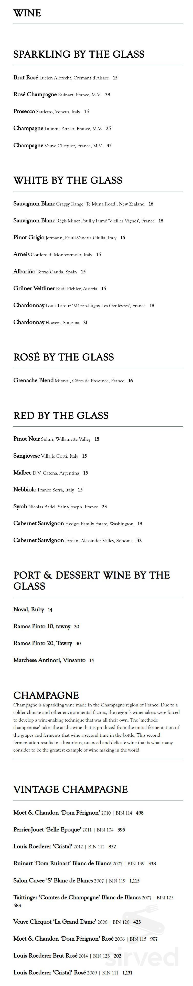 Ciclo menu in Austin, Texas, USA