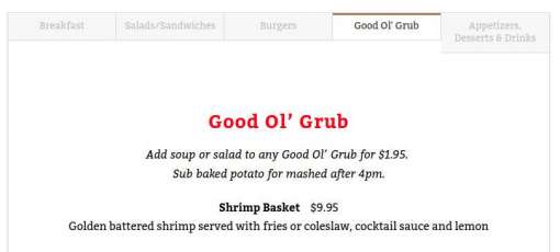 Menu for Sykes Diner & Market in Kalispell, MT | Sirved