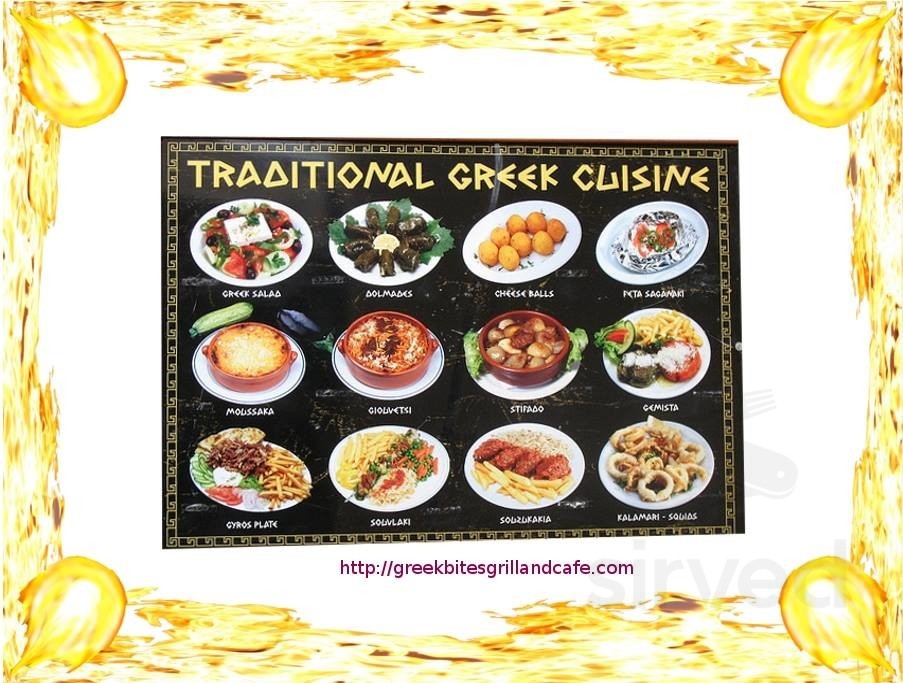 Greek Bites Grill & Cafe menu in Moriches, New York, USA