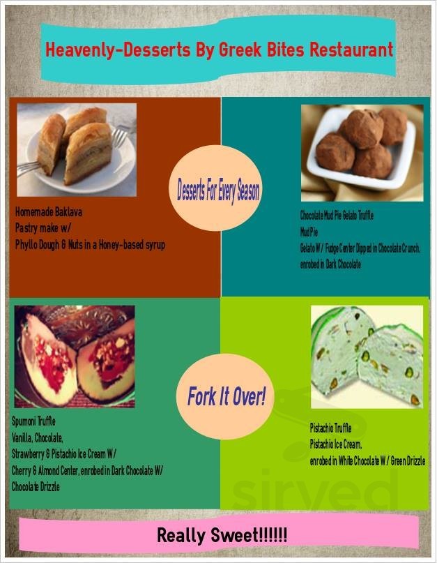 Greek Bites Grill & Cafe menu in Moriches, New York, USA