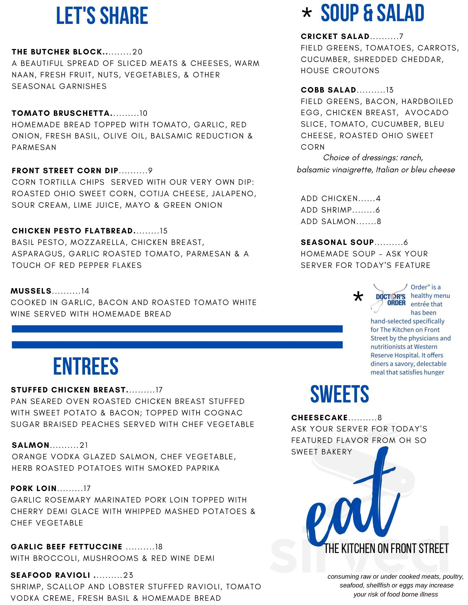 Cashmere Cricket menu in Cuyahoga Falls, Ohio, USA