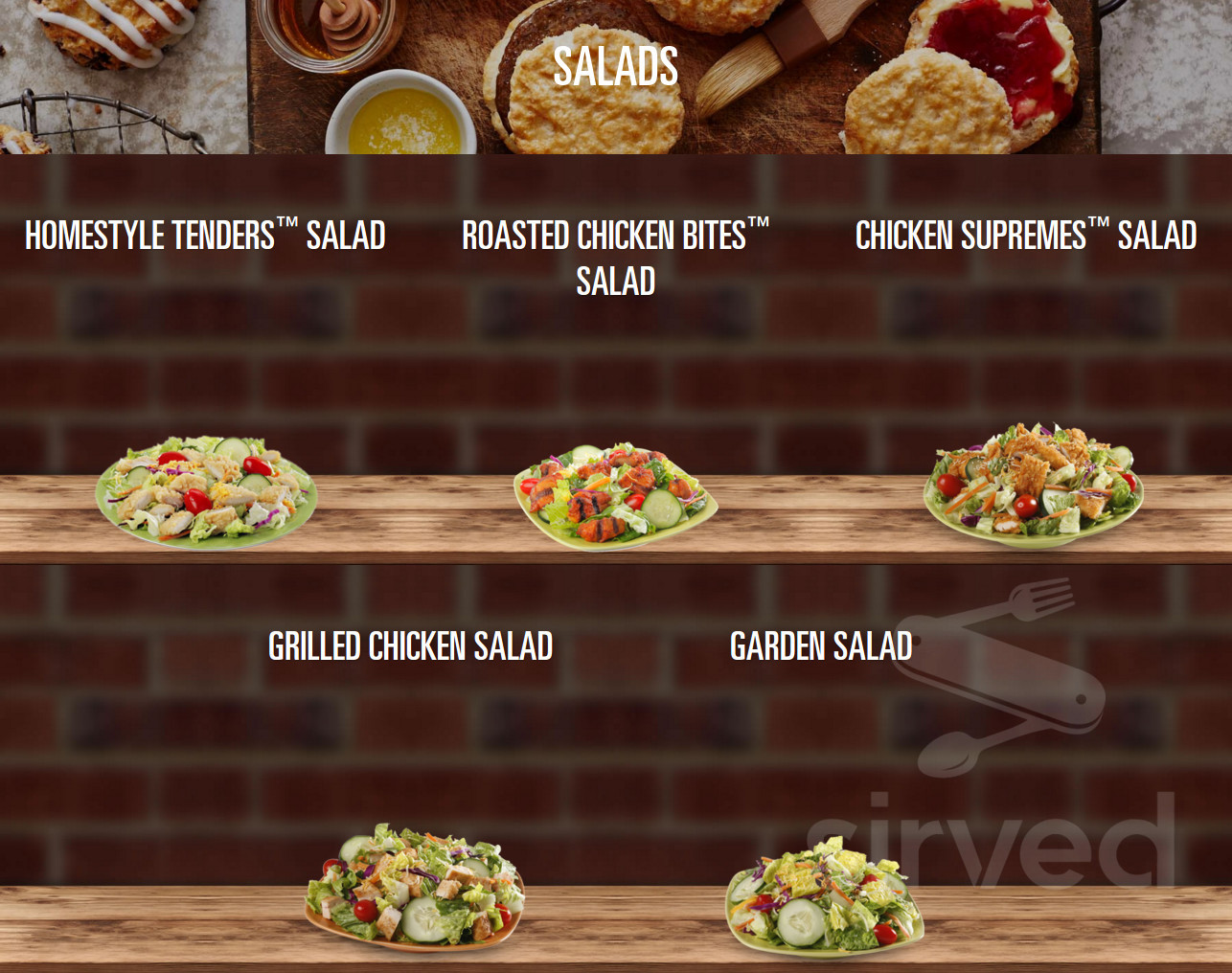 Menu - Hopewell VA's Bojangles | Sirved