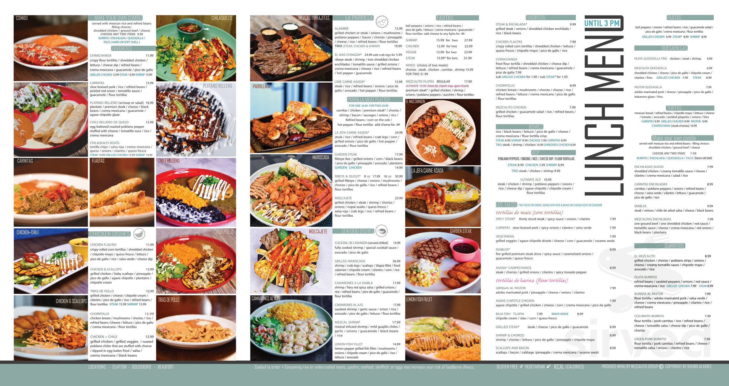 Menu for Mezcalito Goldsboro in Goldsboro, North Carolina, United States