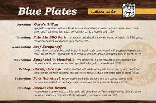Rusty Bucket Restaurant and Tavern menu in Mason, Ohio, USA