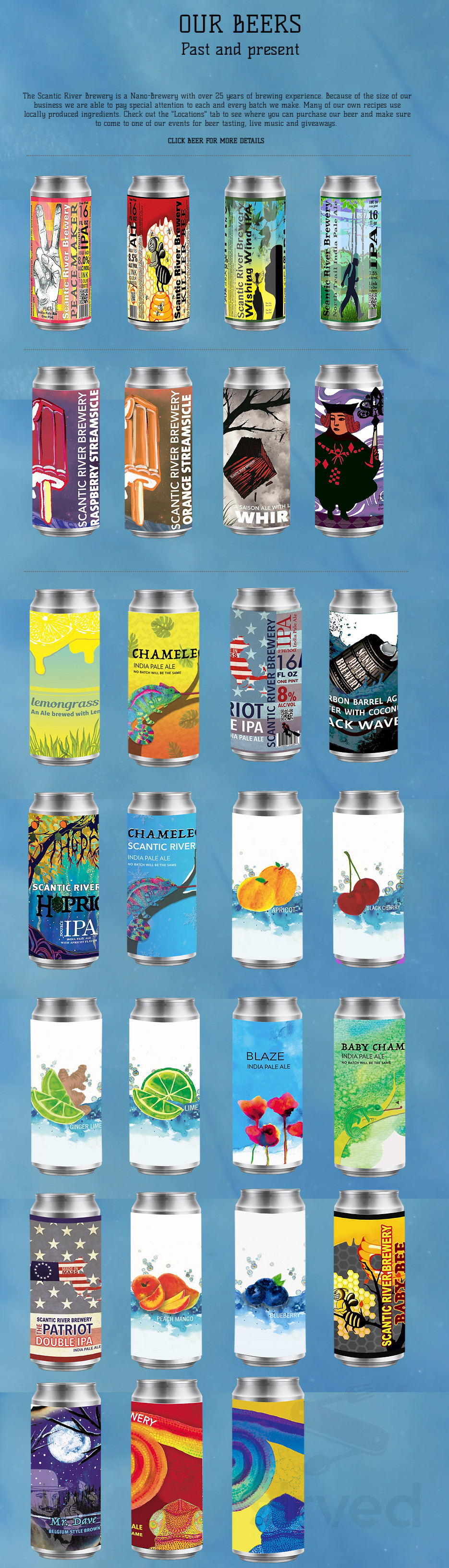 Menu for Scantic River Brewery in Hampden, MA | Sirved