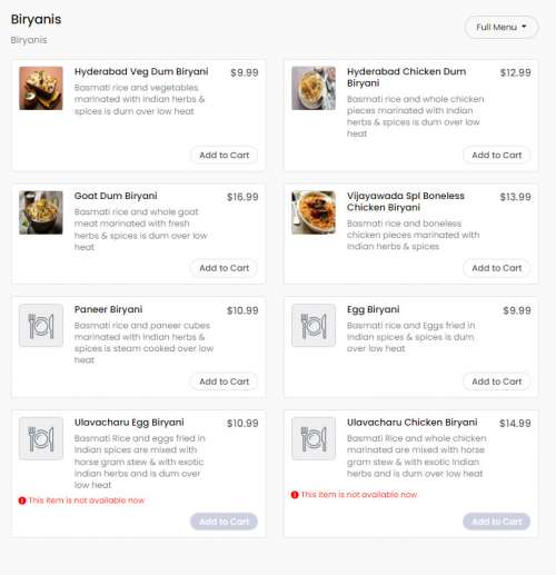 Triveni Express - Indian Sweets & Restaurant menu in Charlotte, North ...