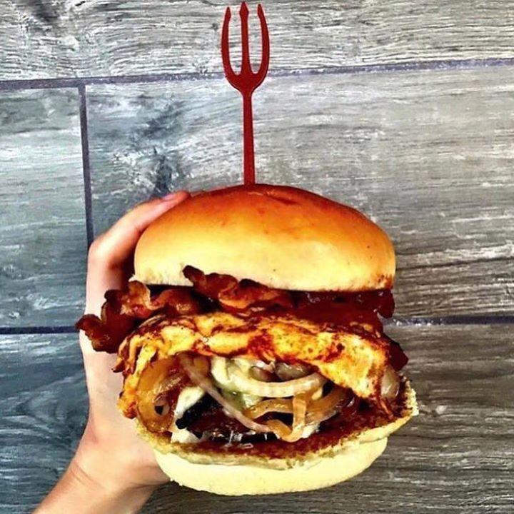 Burgatory menu in Homestead, Pennsylvania, USA