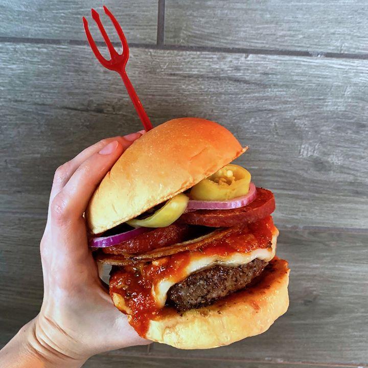 Burgatory menu in Homestead, Pennsylvania, USA