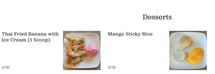 Gingergrass Thai and Vietnamese Restaurant menu in St. John's ...