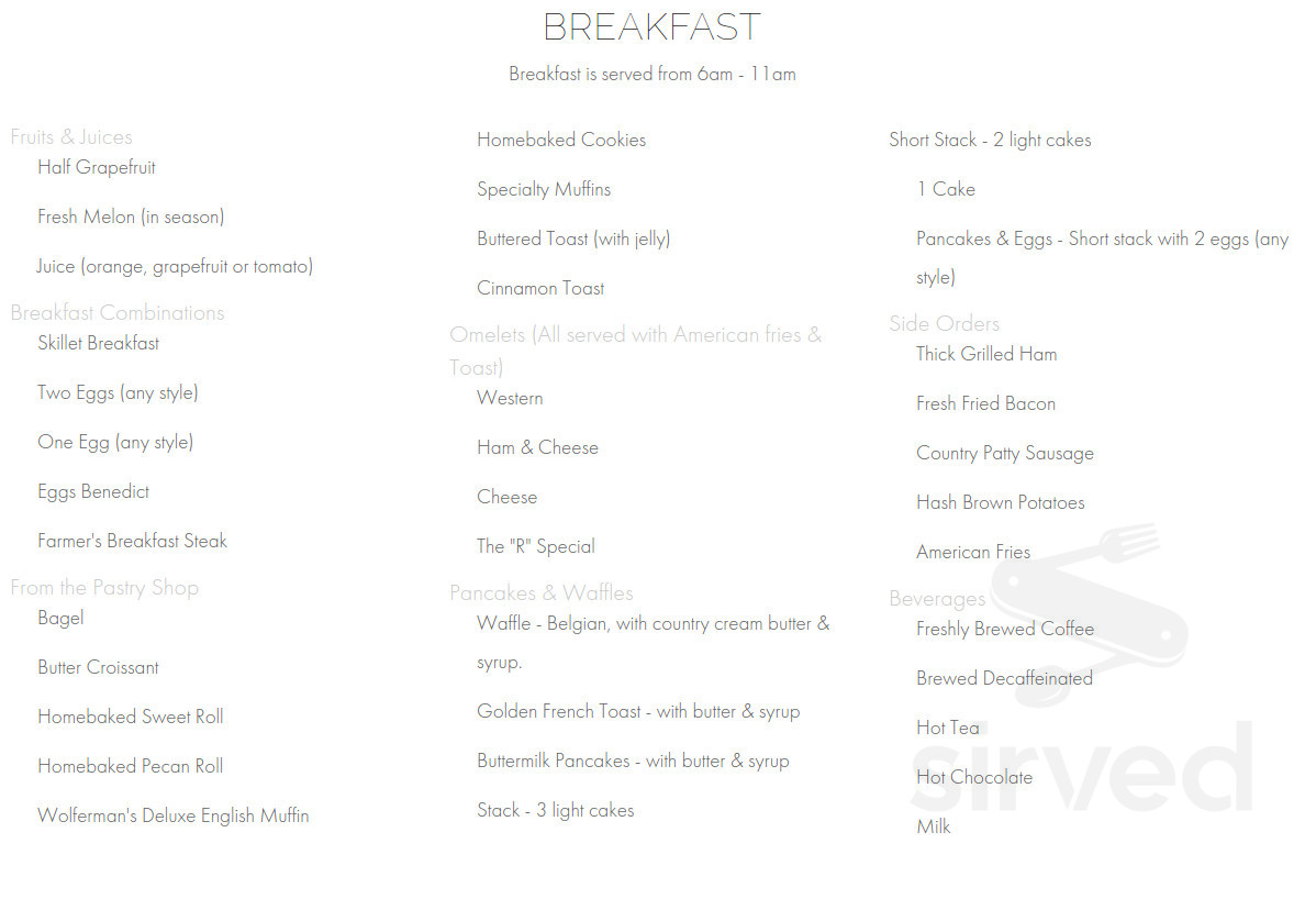 Chances R Restaurant & Lounge menus in York, Nebraska, United States