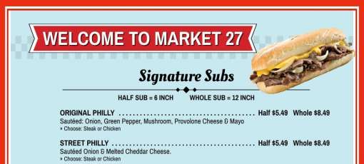 Menu for Market 27 in Avon Park, FL | Sirved
